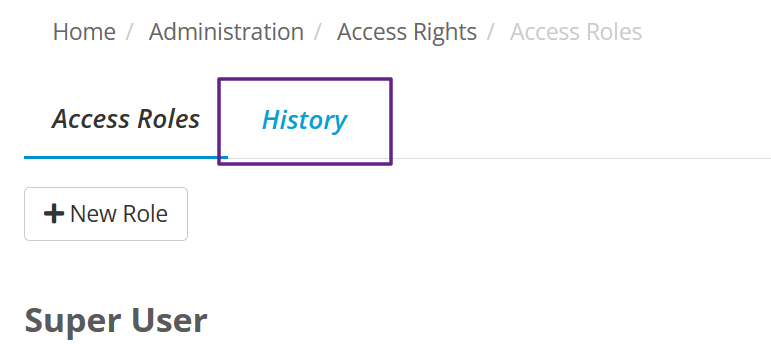 Access Rights History – Folio Help Centre