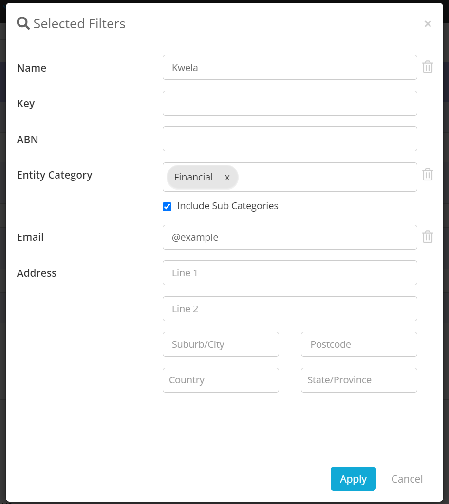 How to use Advanced Search for Entity – Folio Help Centre