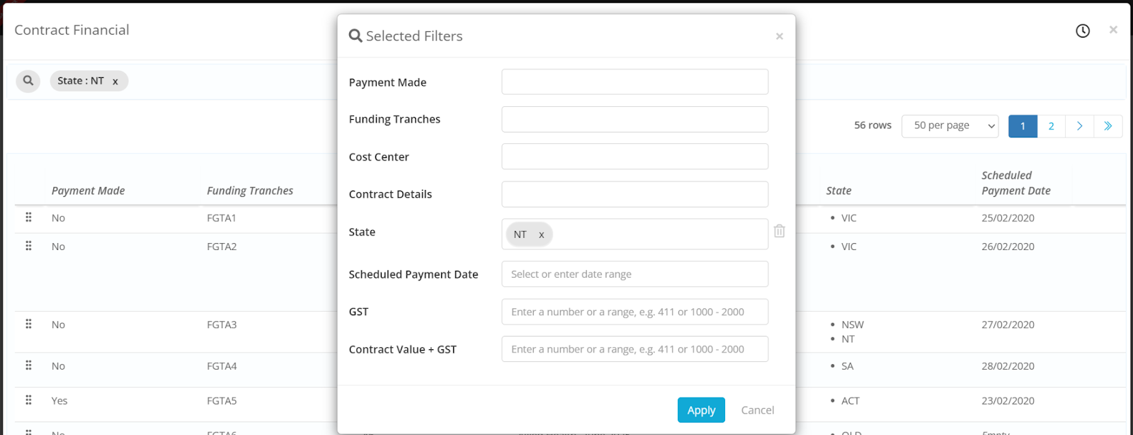 How do I use the expanded table feature? – Folio Help Centre