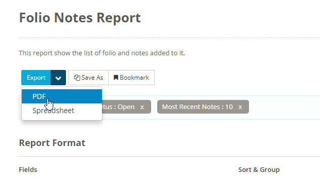 How do I create a Folio Notes Report? – Folio Help Centre