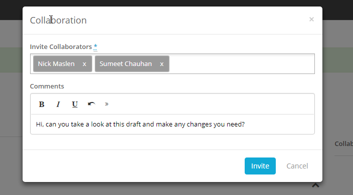 How do I invite others to collaborate on a draft Folio? – Folio Help Centre
