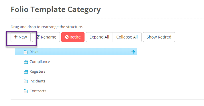 How do I create Folio Template Categories? – Folio Help Centre