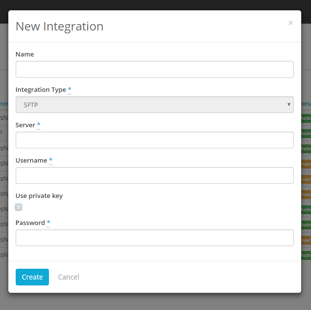 SFTP integration – Folio Help Centre