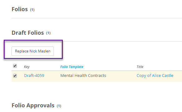 Draft Folios – Folio Help Centre