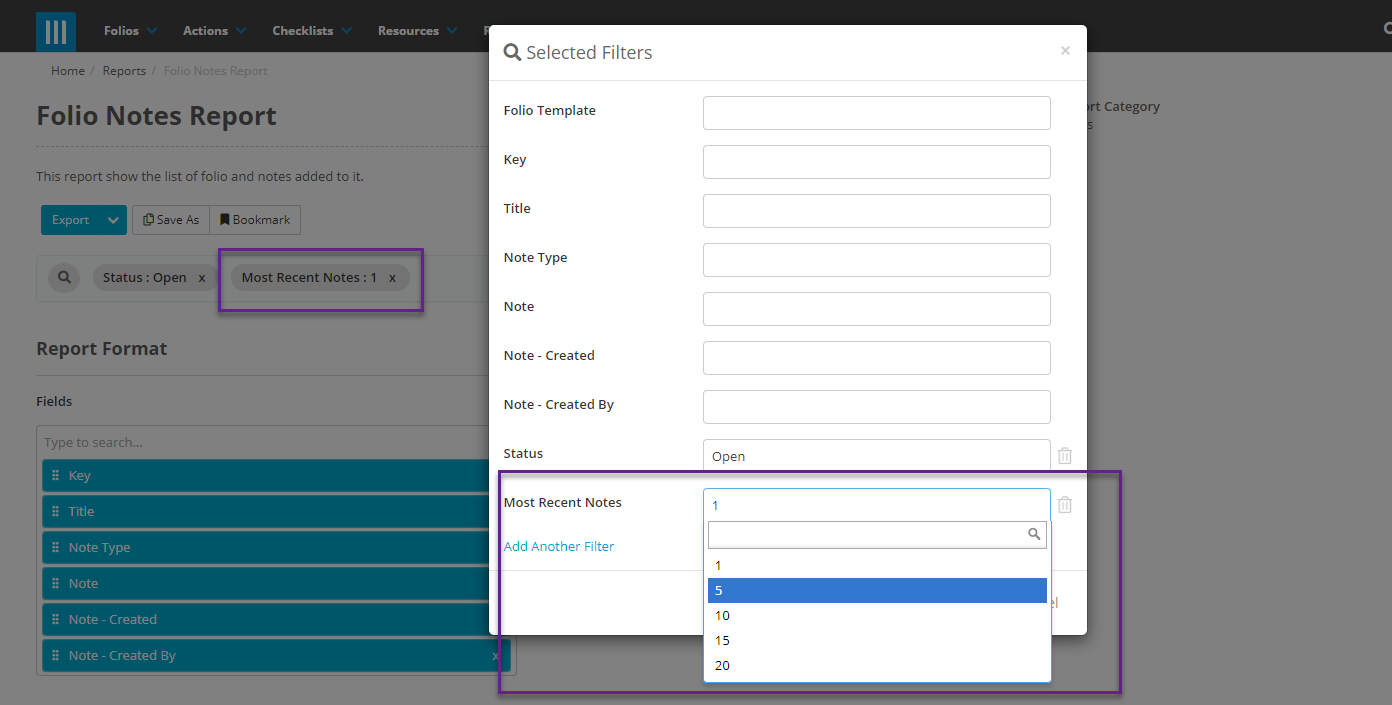 How do I create a Folio Notes Report? – Folio Help Centre