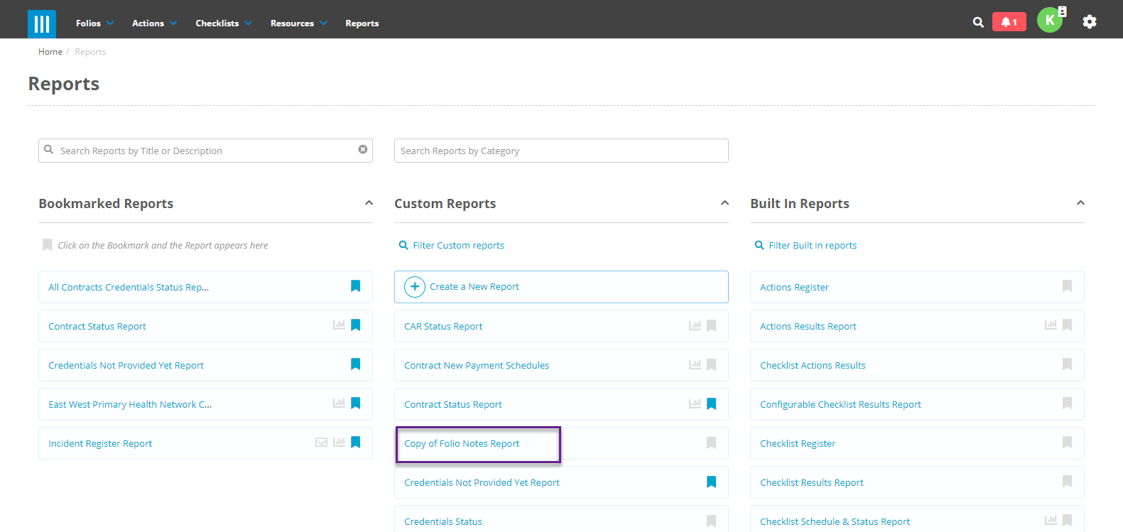 Can I create my own custom reports? – Folio Help Centre