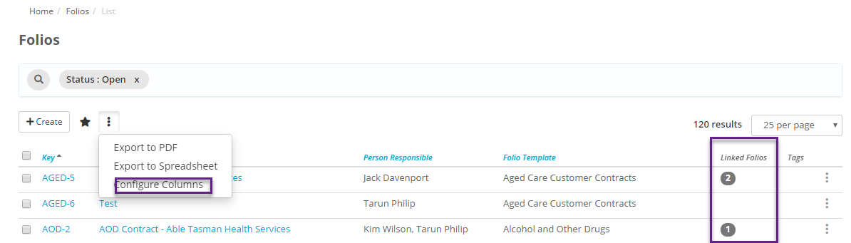 How do I link Folios? – Folio Help Centre