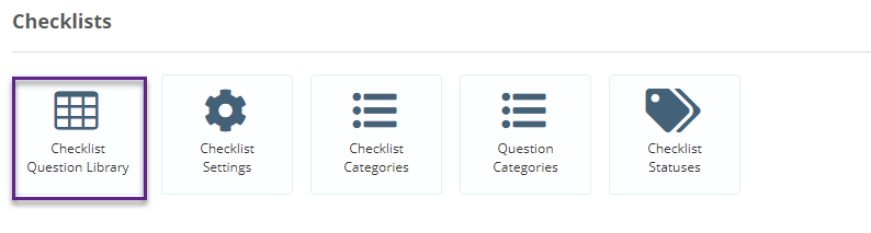 Editing checklist questions – Folio Help Centre