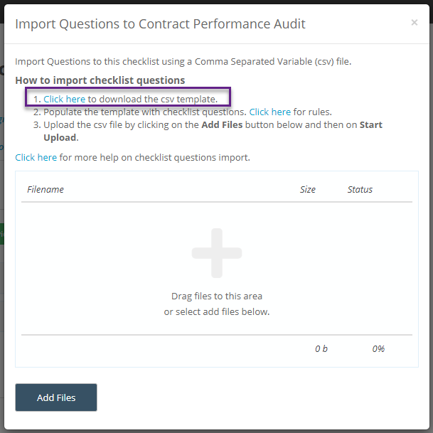 How do I Import checklist questions? – Folio Help Centre