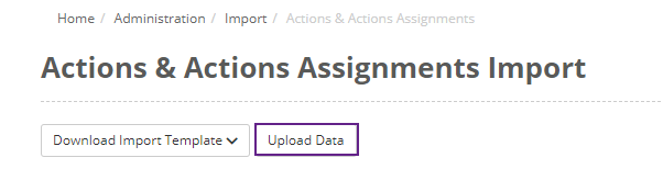 Importing new actions and action assignments – Folio Help Centre