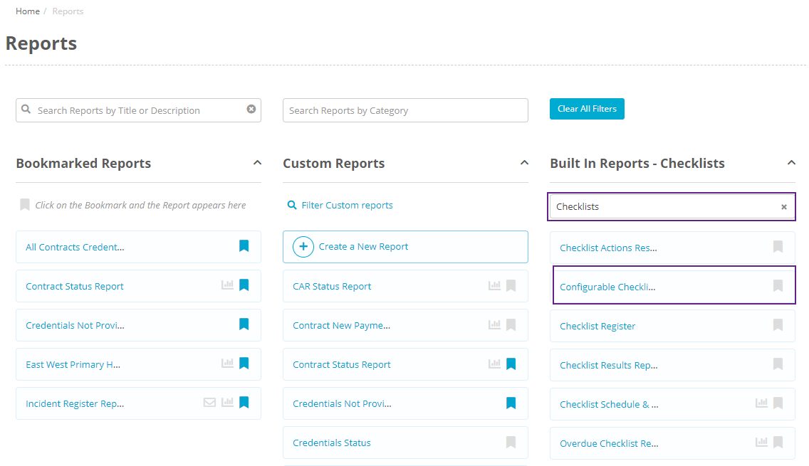 How do I run a Configurable Checklist Results Report? – Folio Help Centre