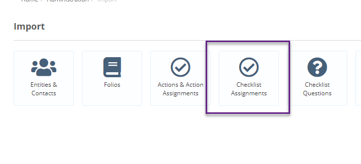 Importing Checklist Assignments – Folio Help Centre