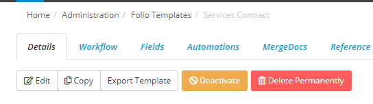 Folio Template Details Section Settings – Folio Help Centre