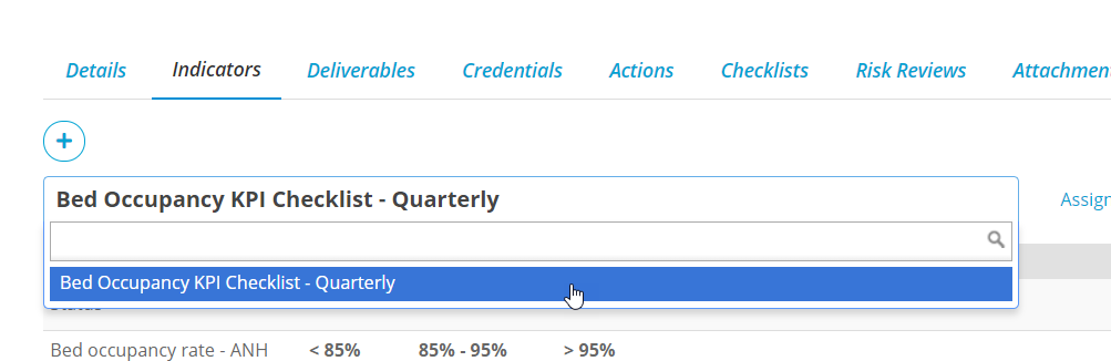 Setting up an Indicator Checklist – Folio Help Centre