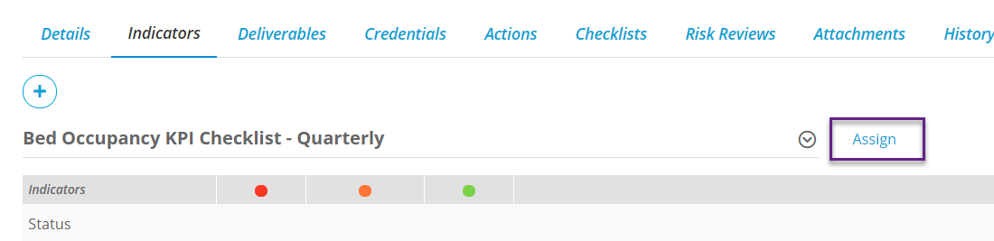 Setting up an Indicator Checklist – Folio Help Centre