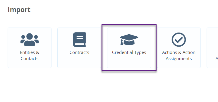 Importing Credential Types – Folio Help Centre