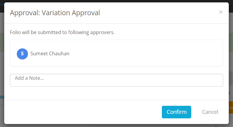 Requesting and Approving Variations – Folio Help Centre