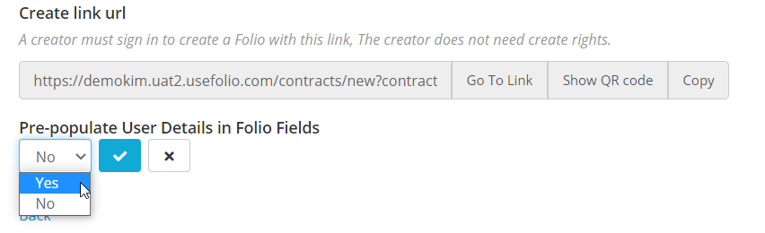 Create Link for Signed in Users – Folio Help Centre