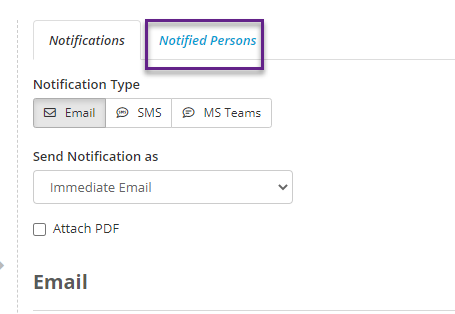 Sending a notification with Automations – Folio Help Centre