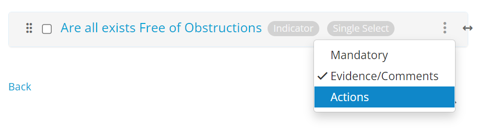 Link Actions to Checklist Question – Folio Help Centre