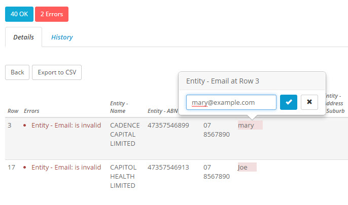 What Do I Do If There Are Errors In My Import File Folio Help Centre