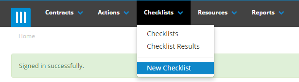 Creating a new checklist – Folio Help Centre