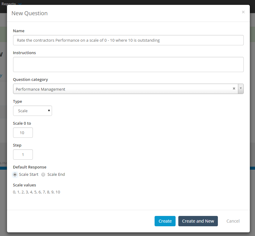 Types of questions available in checklists – Folio Help Centre
