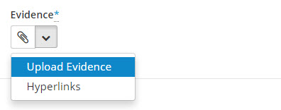 Uploading evidence to an action – Folio Help Centre