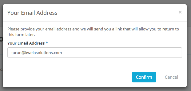 How does a Submitter 'Save & Return' later to a form on the public link ...