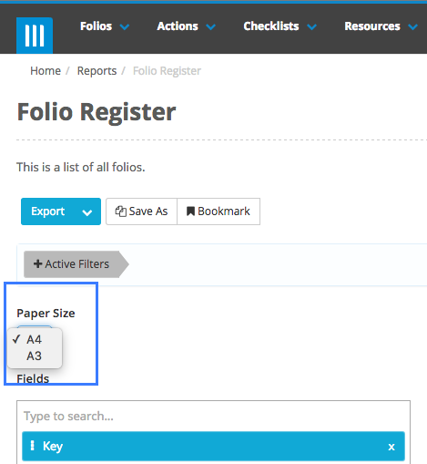 June 2016 Release: Fields with Formulas, Reports in A3 and more – Folio ...