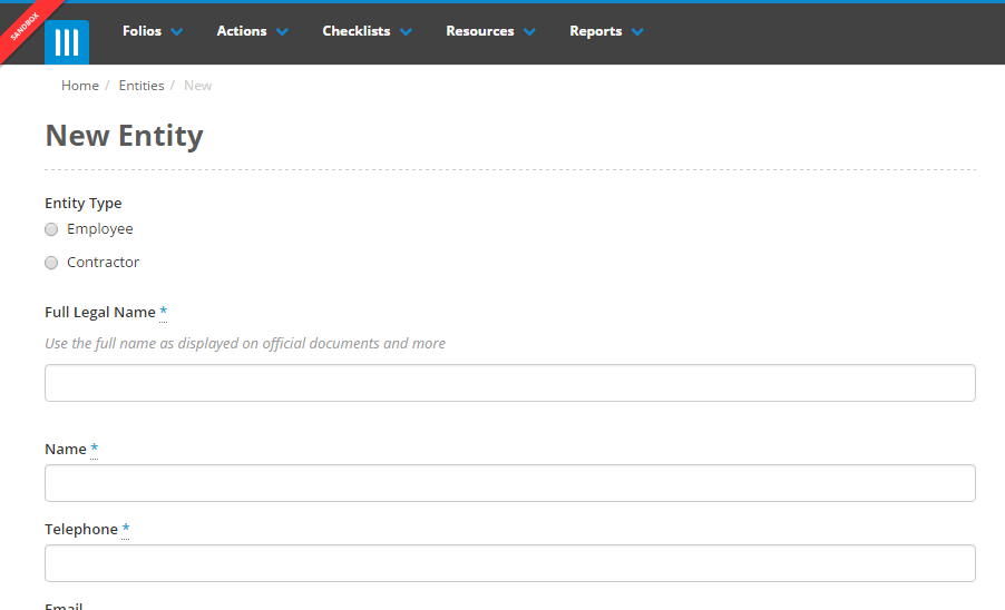 How do I add entities and contacts? – Folio Help Centre